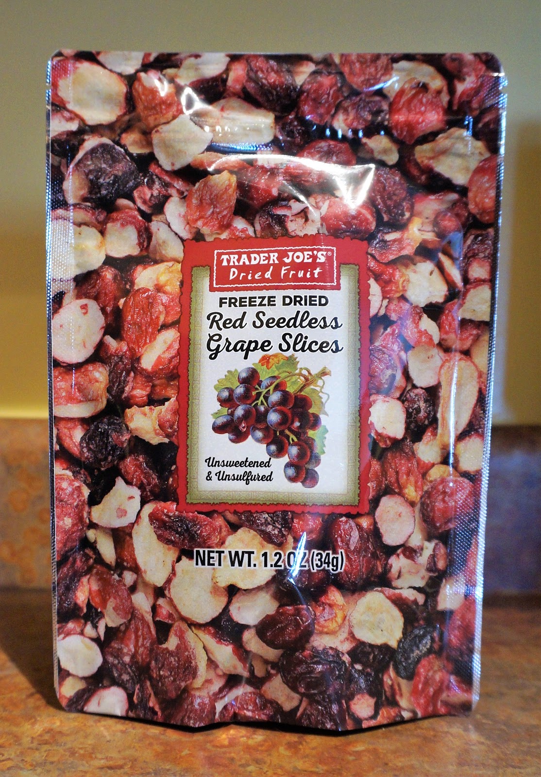Exploring Trader Joe's: Trader Joe's Freeze Dried Red Seedless Grape Slices Exploring Trader Joe's: Trader Joe's Freeze Dried Red Seedless Grape Slices