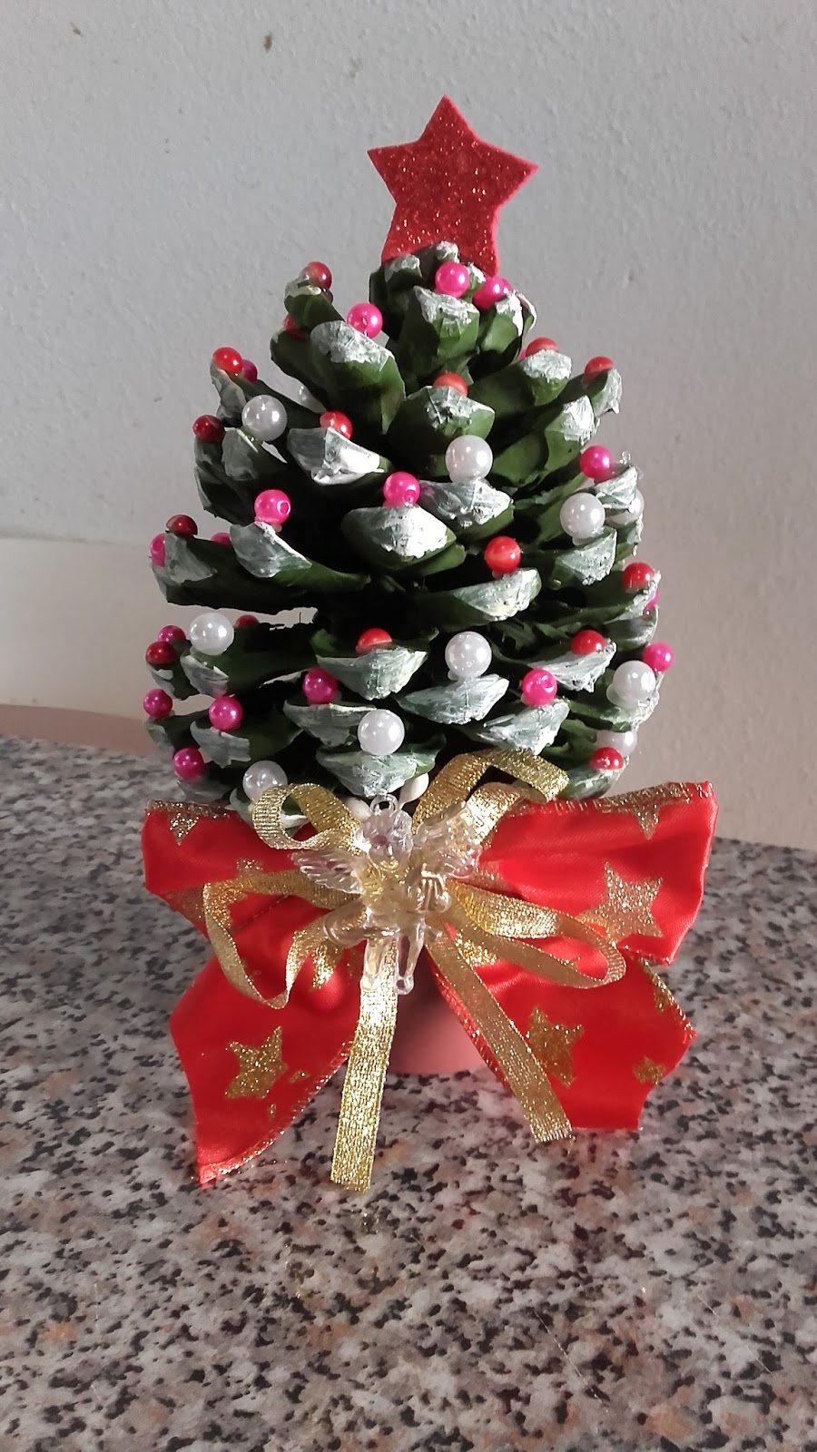 COMO FAZER ÁRVORE DE PINHA (( DECORAÇÃO DE NATAL))