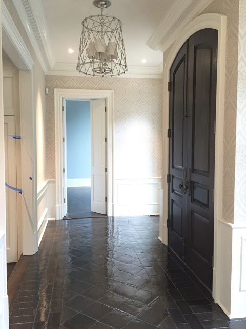 BEFORE AND AFTER POWDER ROOM AND FOYER - design indulgence