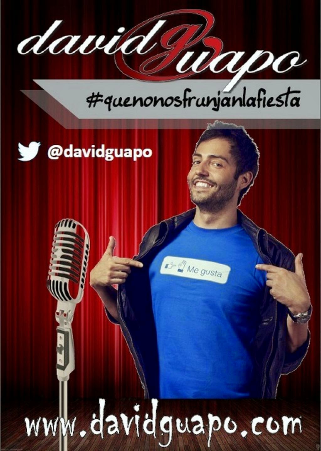 El humorista David Guapo presenta su show en el Auditorio de Teror.