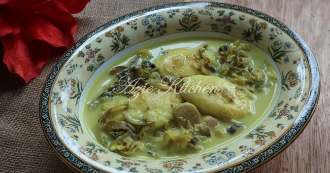 Masak Lemak Telur Itik Dengan Jantung Pisang Yang Sangat Sedap - Azie ...