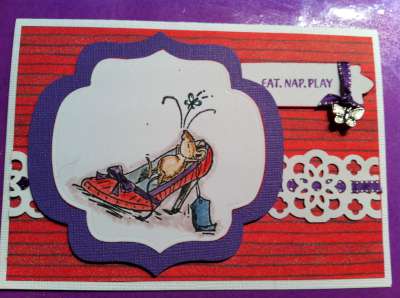 Stop Crop & Craft: Card: Eat, Nap, Play