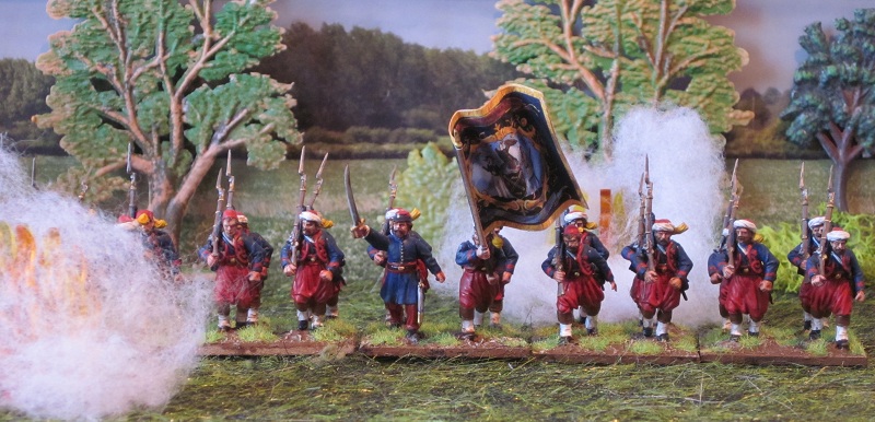 The Steadfast Tin Soldier: Perry Plastic Zouaves Painted.