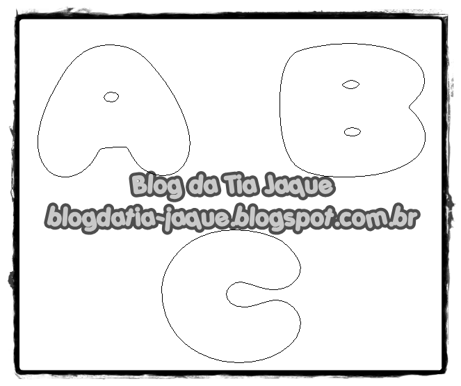 Molde de Letras e Números - 5