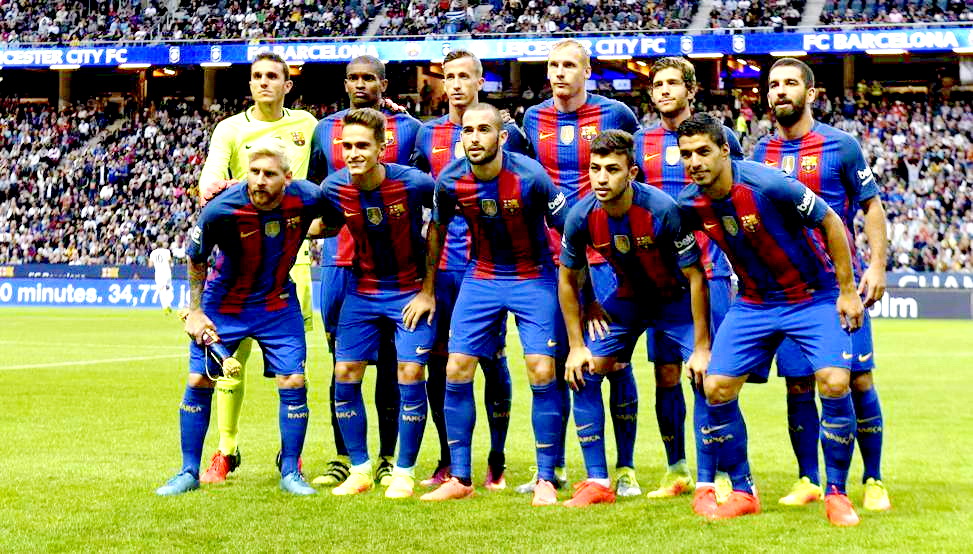 EQUIPOS DE FÚTBOL: BARCELONA contra Leicester 03/08/2016