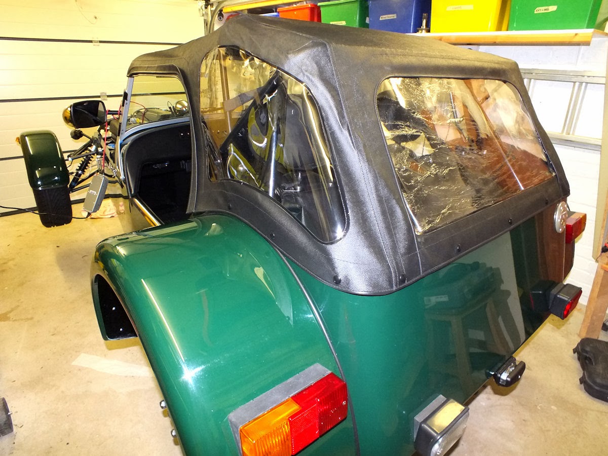 Caterham Seven Build: Day 19 - Hood, Door, Seat Belt, Seats, Floor Mats