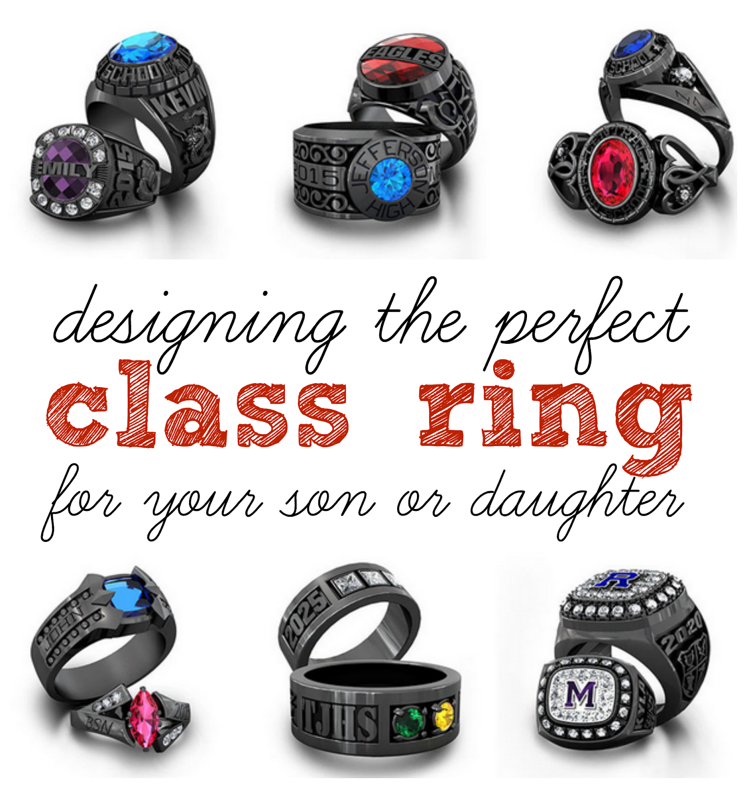 Ginger Snap Crafts: Designing the Perfect Class Ring for your Son or ...