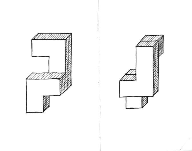 David Kmetoni: 3 Parallel Projection Drawings