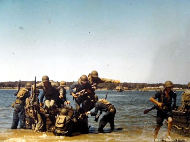World War II in Color: Amphibious Assault Training of the American ...