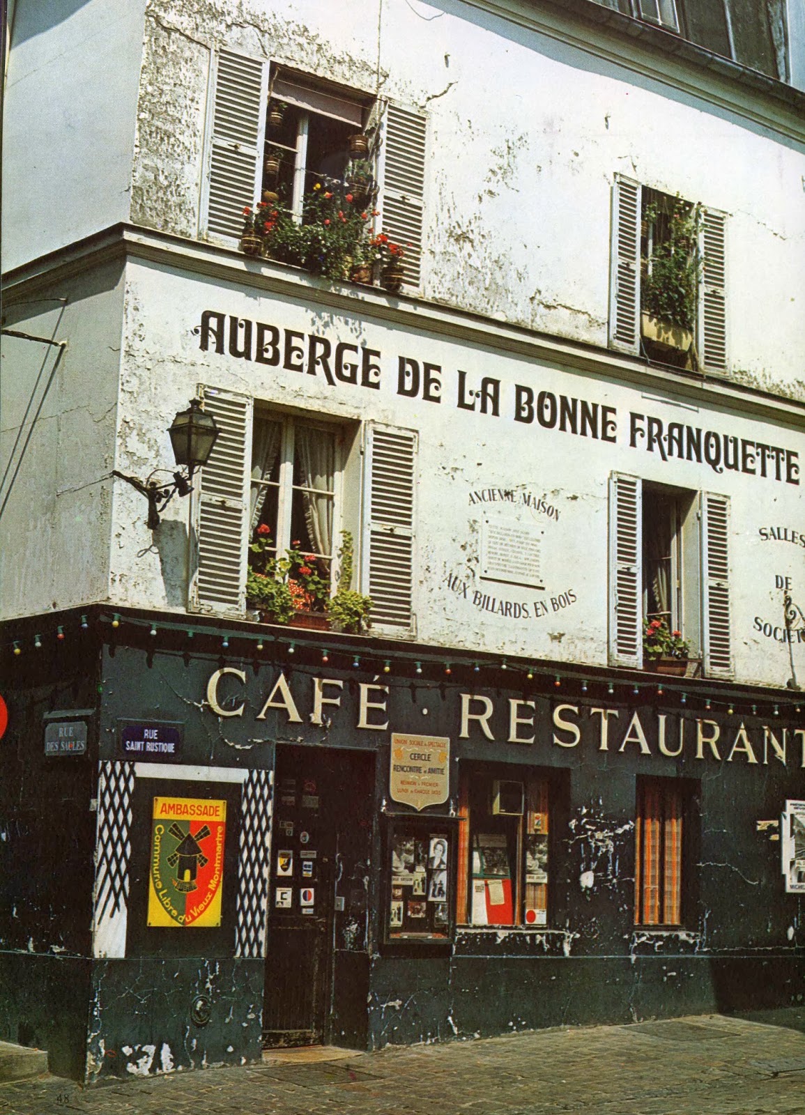 The Season of Plum and Cobblestone: Parisian Café - 70s Style
