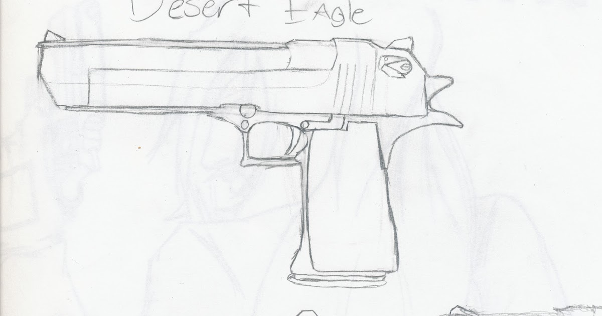 White Lotus Rayne: Desert Eagle Gun Drawing practice