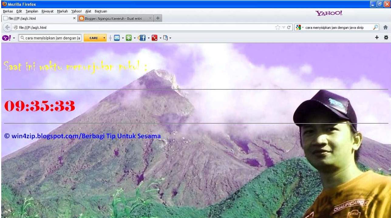 Ngangsu Kaweruh: CARA MEMBUAT JAM DIGITAL OTOMATIS DENGAN JAVASCRIPT