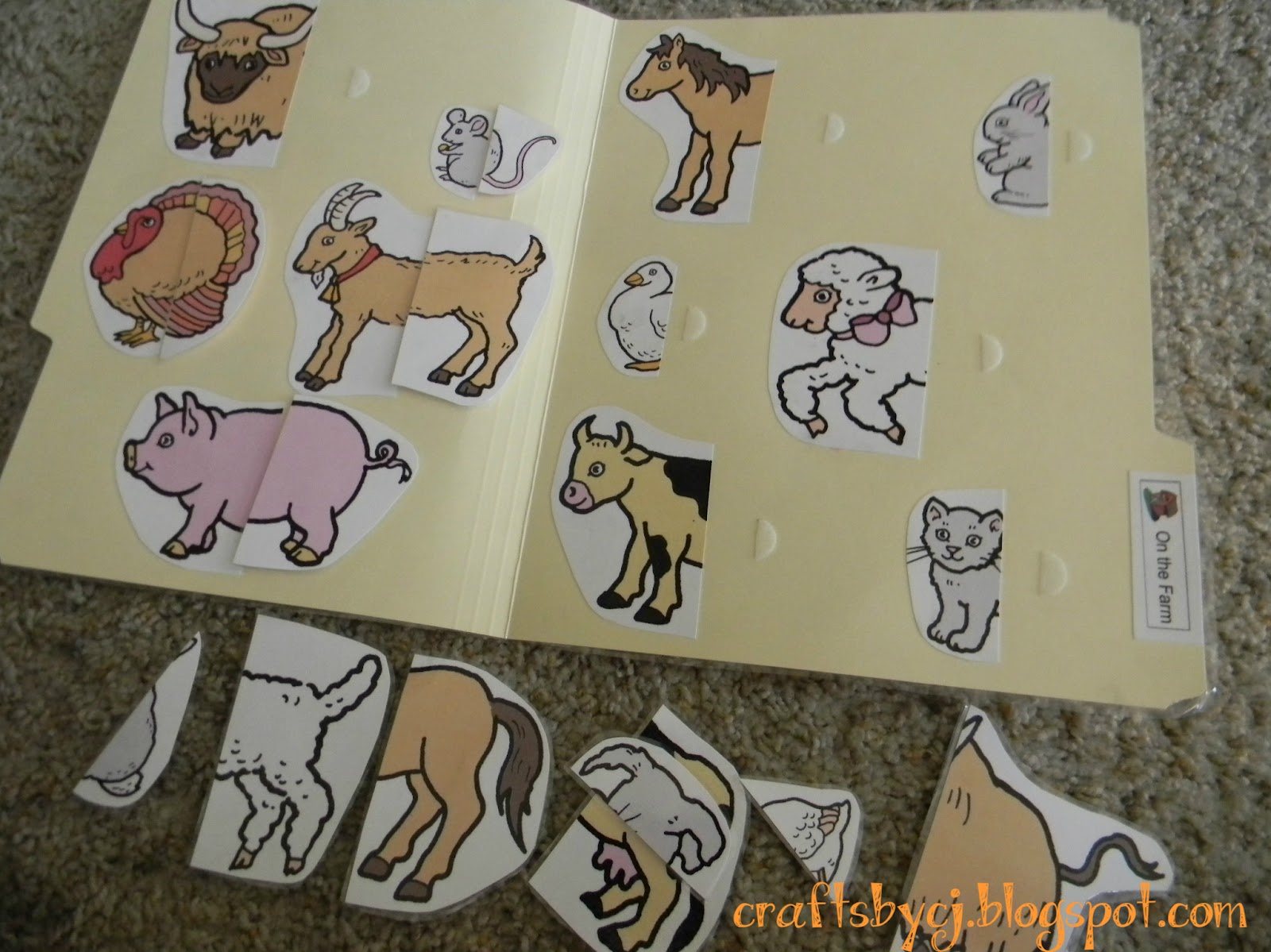 Crafts by CJ: Swap Week- File Folder Games