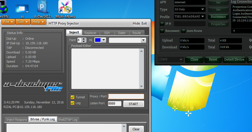 Cara Pakai HTTP Injector Untuk PC / Cara menggunakan Http injector pc ...