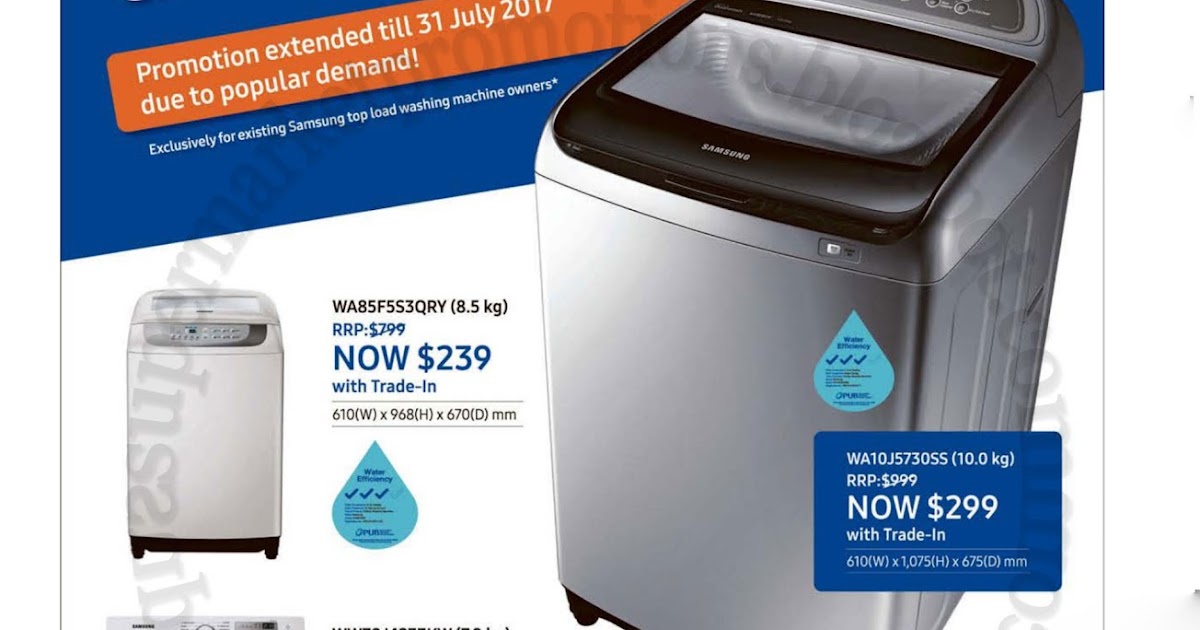 Samsung Washer Promotion 01 - 31 July 2017 ~ Supermarket Promotions