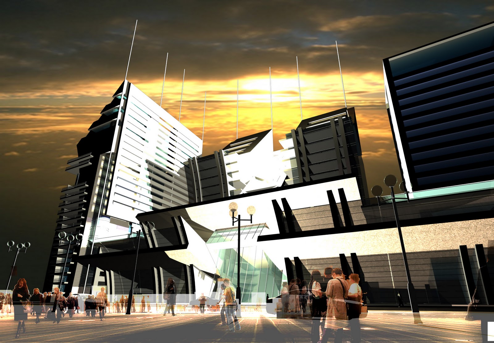 s2dio54: Mixed Use Building, Sofia - Concept