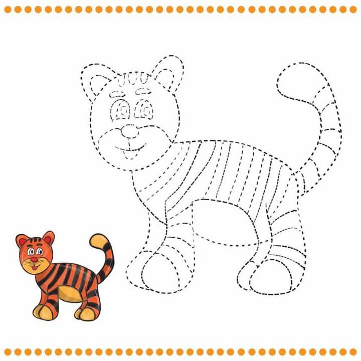 Drawing Animals for Preschool - Malvorlage