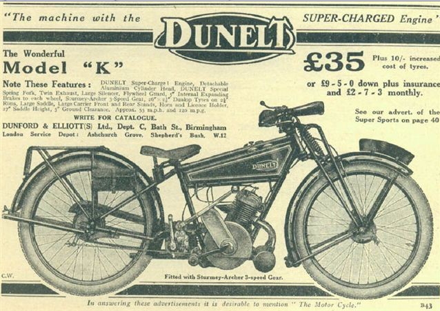 Motos do século XX: Dunelt