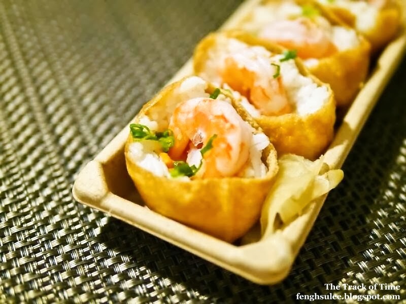 Genji Sushi - Spicy Shrimp Inari | The Track of Time