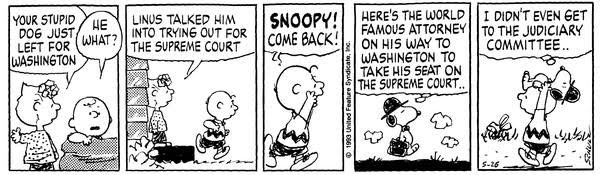 Terrierman's Daily Dose: Snoopy "Tries Out" for the Supreme Court