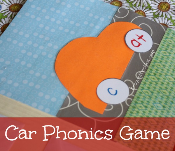 Car Phonics: File Folder Game for Preschoolers - Do Play Learn