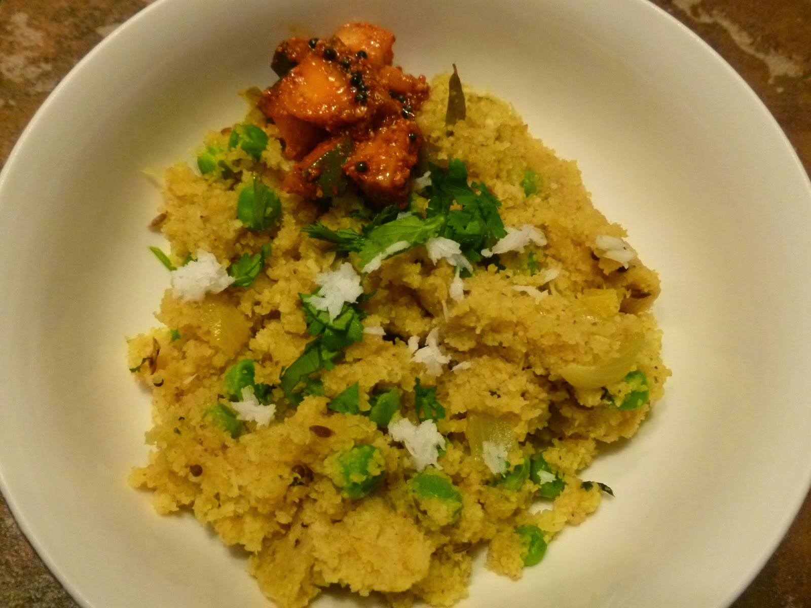 Indian Food: Tikhta Saanja - Maharashtrian Upma