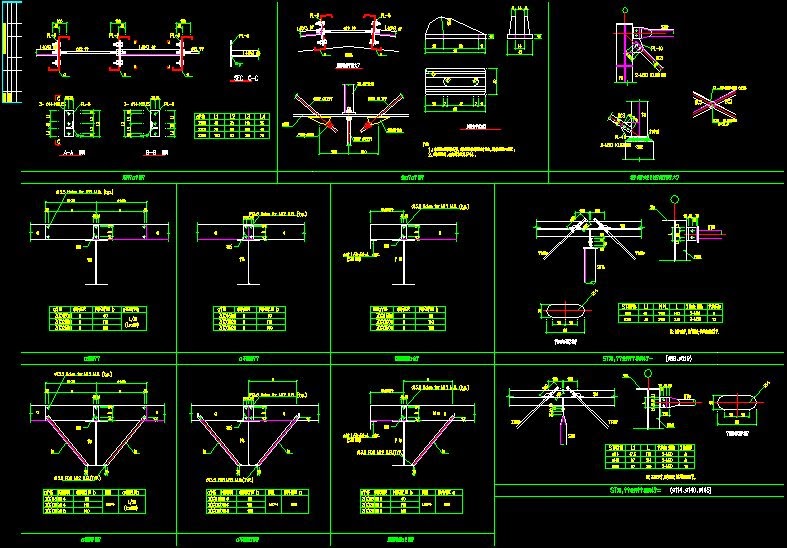 CAD Drawings Free Download: Steel Structure Details - CAD Drawings Download