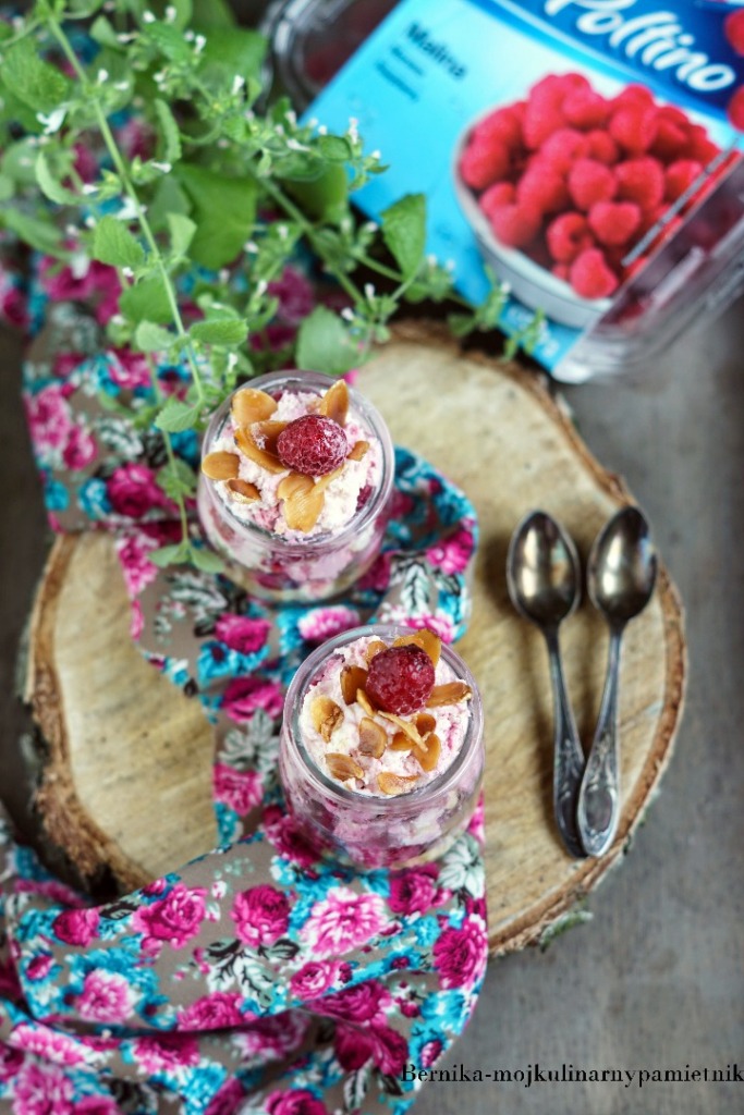 Mini deserek z malinami | Bernika - mój kulinarny pamiętnik