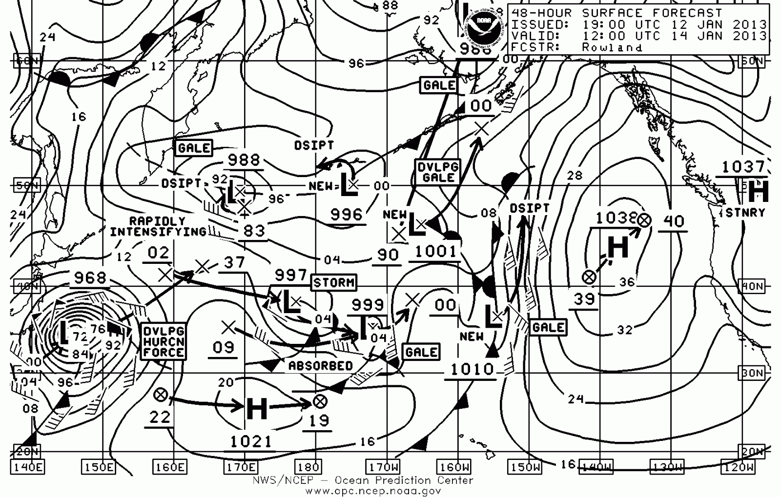 David Burch Navigation Blog: A Real OMG Omega Block over the E. Pacific
