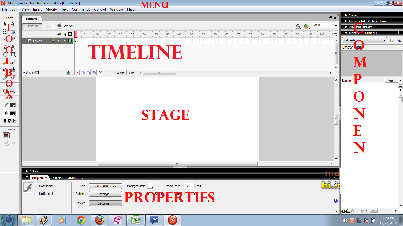 PANDUAN, TUTORIAL MENGGUNAKAN MACROMEDIA FLASH 8 ~ ASTROFISIKA
