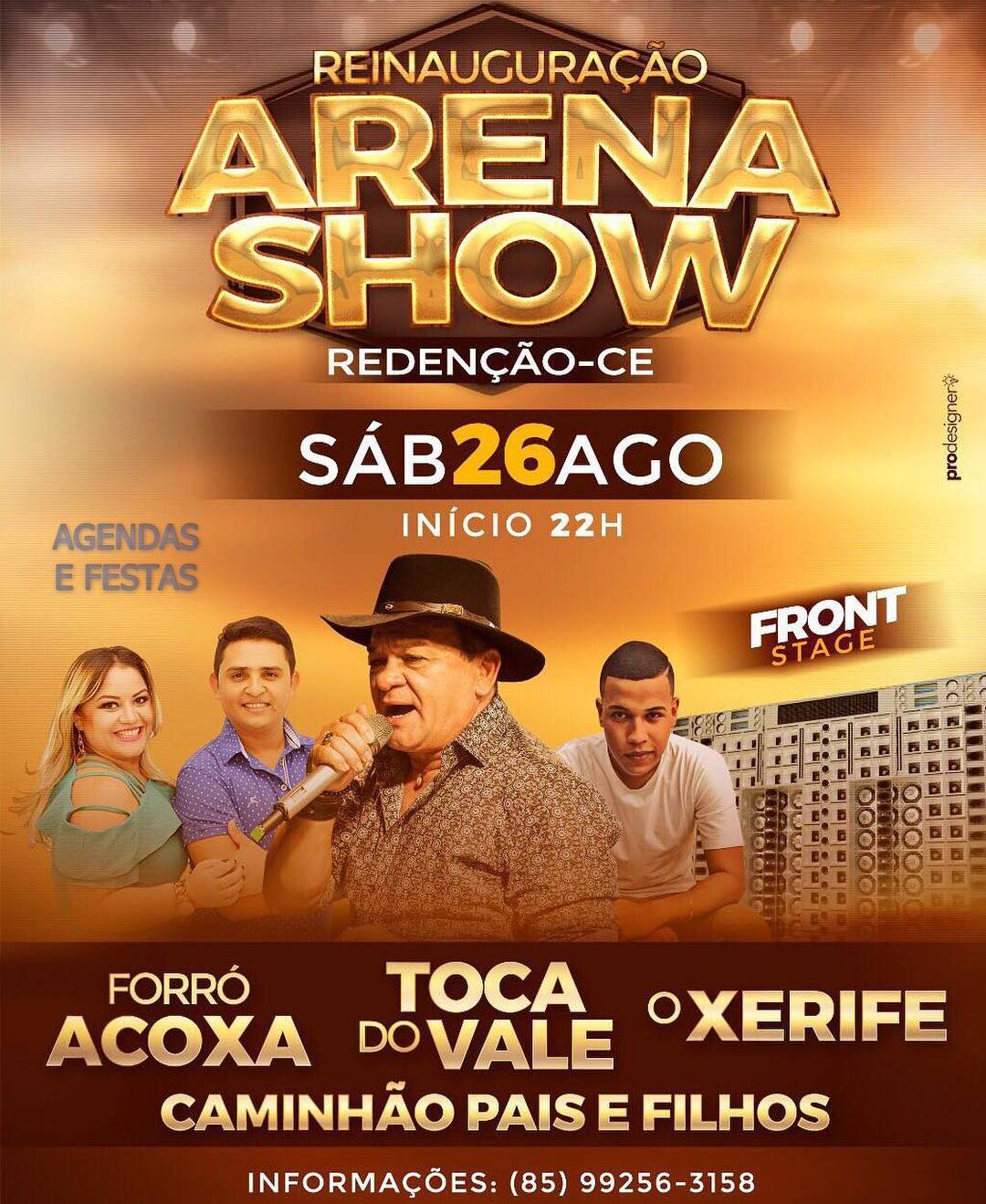 FESTA NA ARENA SHOW EM REDENÇÃO - CE 26 DE AGOSTO | Agendas e Festas