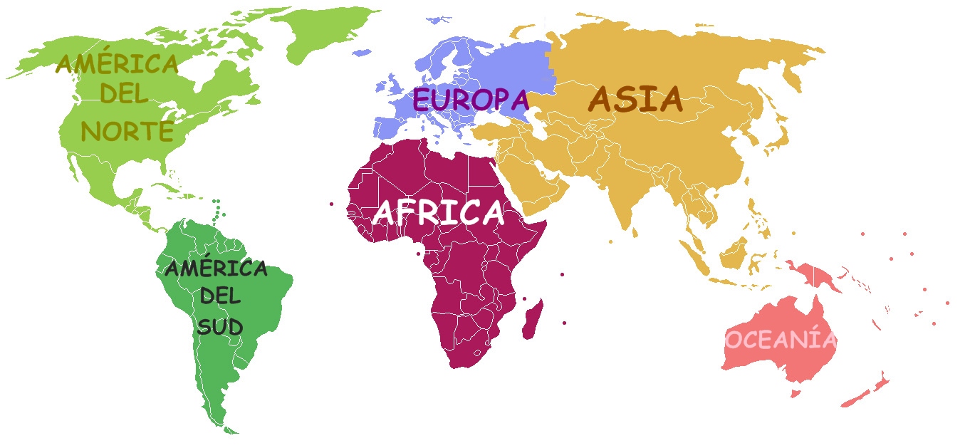 MI PIZARRA DE 6º A: LOS CONTINENTES