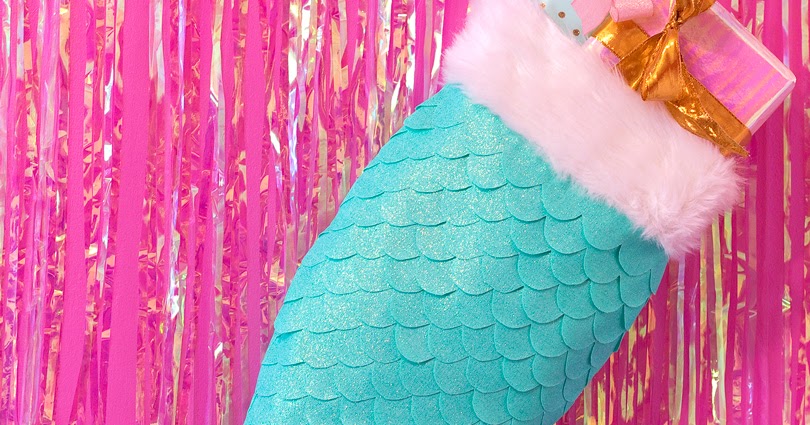 How To Make A Christmas Mermaid Stocking - Little White Socks