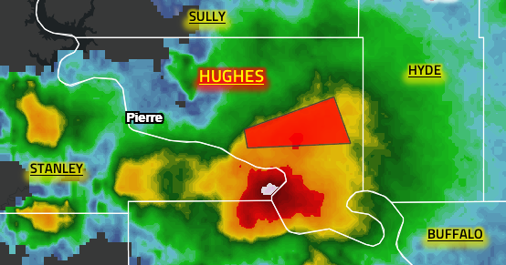 GeoFact of the Day: 8/9/2019 South Dakota Tornado Warning 1
