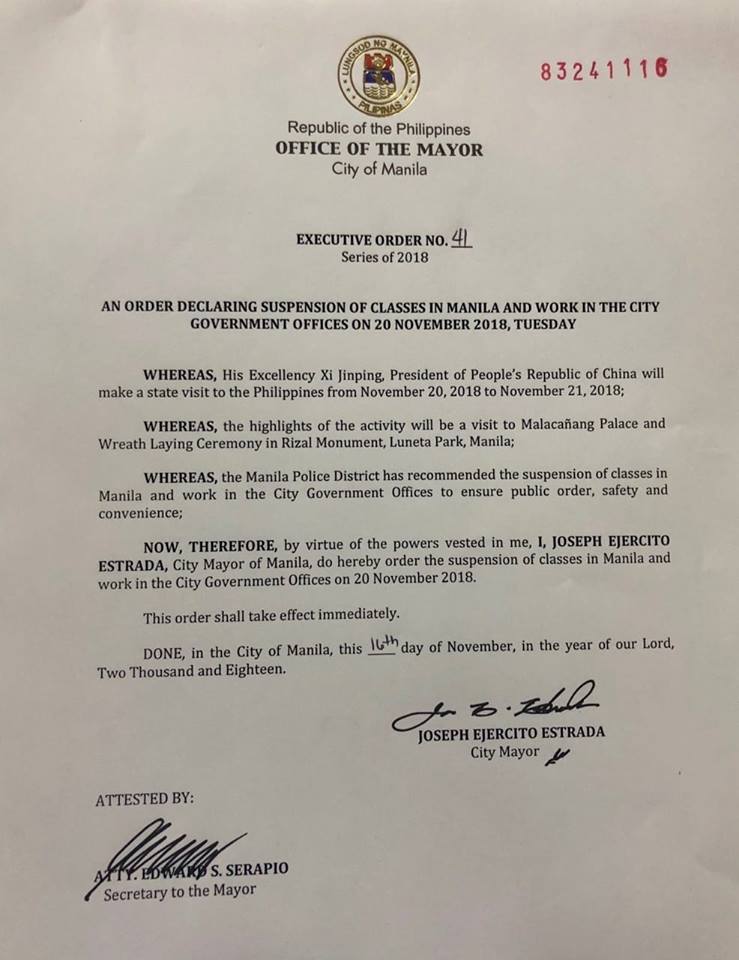 Philippine Holidays: Suspension of Classes and Work in the City ...