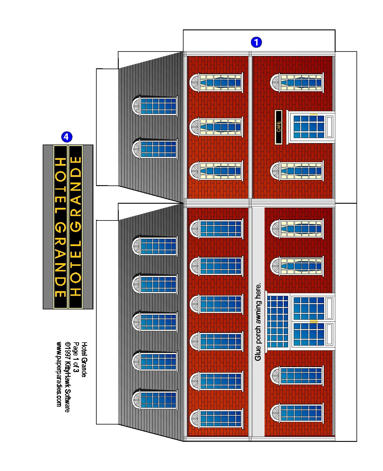LAS MAQUETAS DE MAMARRO - PAPER MODEL: HOTEL GRANDE