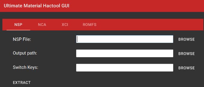 ニンテンドースイッチ hactoolをgui化するUltimate Hactool GUI紹介