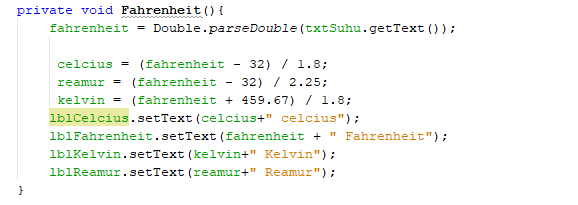 Cara membuat aplikasi konversi suhu menggunakan java GUI - Belajar Koding