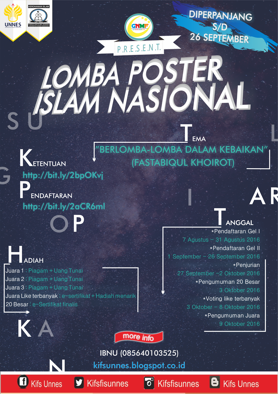 (DIPERPANJANG) LOMBA POSTER ISLAM NASIONAL DALAM SERANGKAIAN AGENDA ...