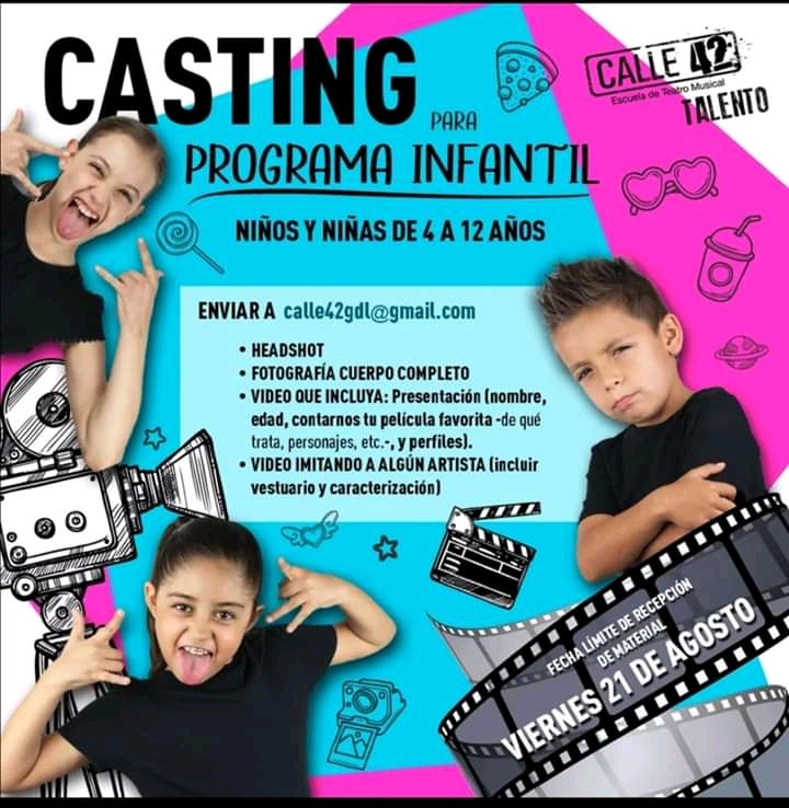 CASTING en CDMX: Se buscan NIÑOS Y NIÑAS para PROGRAMA INFANTIL