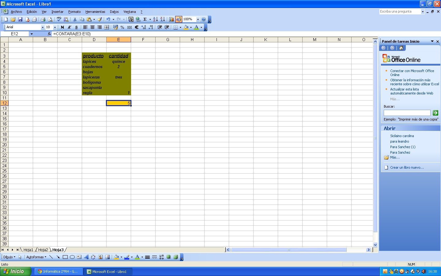 informática virtual: contara