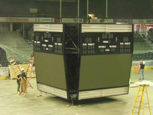 Hurricane Watch: New Video Scoreclock Installed at ENMAX Centre