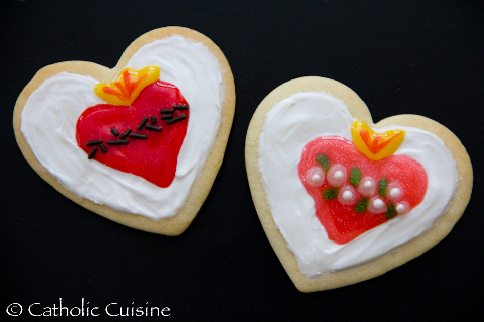 Catholic Cuisine: Sacred & Immaculate Heart Cookies