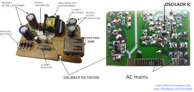 INSIDE A MOBILE PHONE CHARGER(FLYBACK CONVERTERS) - MaziTek Electronics