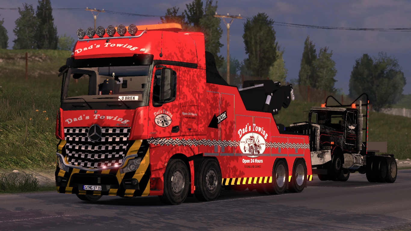Mercedes Actros MP IV Tow Truck - Euro Truck Simulator 2 Mod World