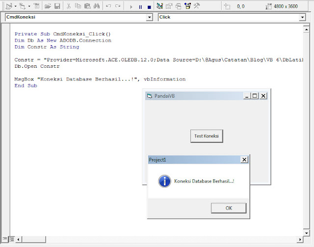 Koneksi Database Sql Server Dengan Visual Basic 6 - Pandai Visual Basic