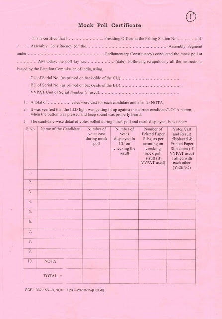 Election 2019 - Collection of Forms For Presiding Officers. - Asiriyar.Net