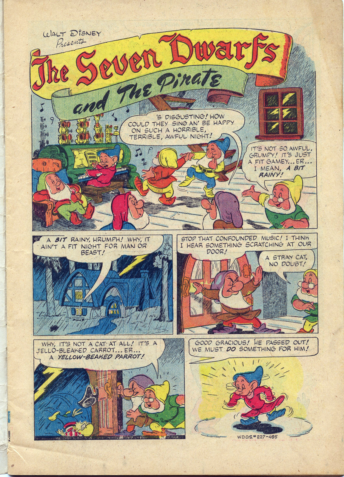 Filmic Light - Snow White Archive: Seven Dwarfs 1949 Four Color Comic ...