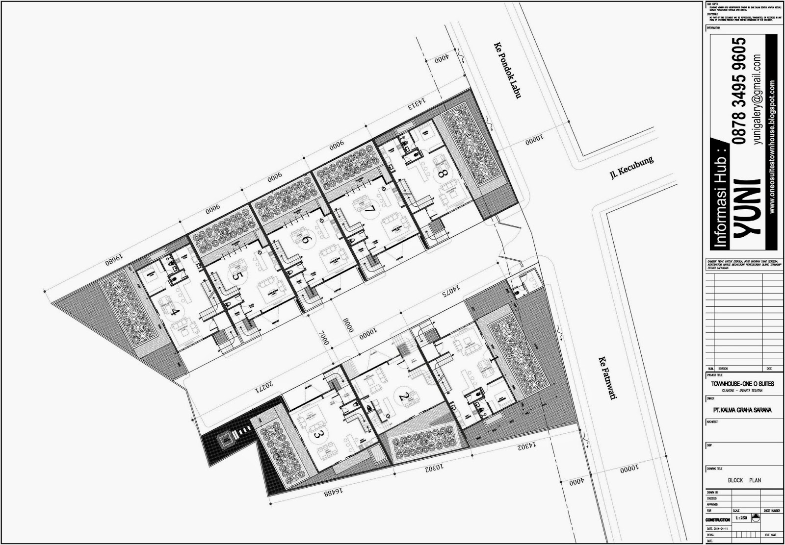 One O Suites Townhouse: Siteplan