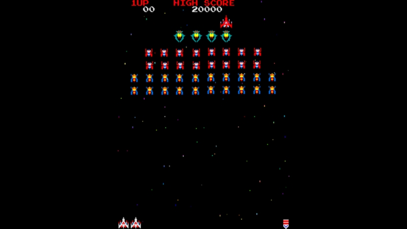 I played this game: Galaga - original arcade machine